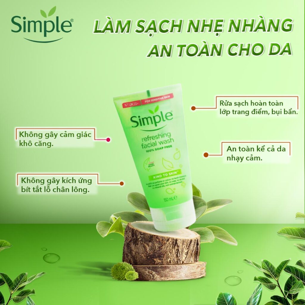SỮA RỬA MẶT SIMPLE CHÍNH HÃNG | SRM SIMPLE GIÁ MỚI 2021